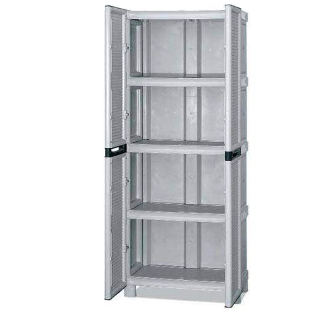 Artplast Δίφυλλη Ντουλάπα Πλαστική με 3 Ράφια 70x39x172εκ. | Mandis
